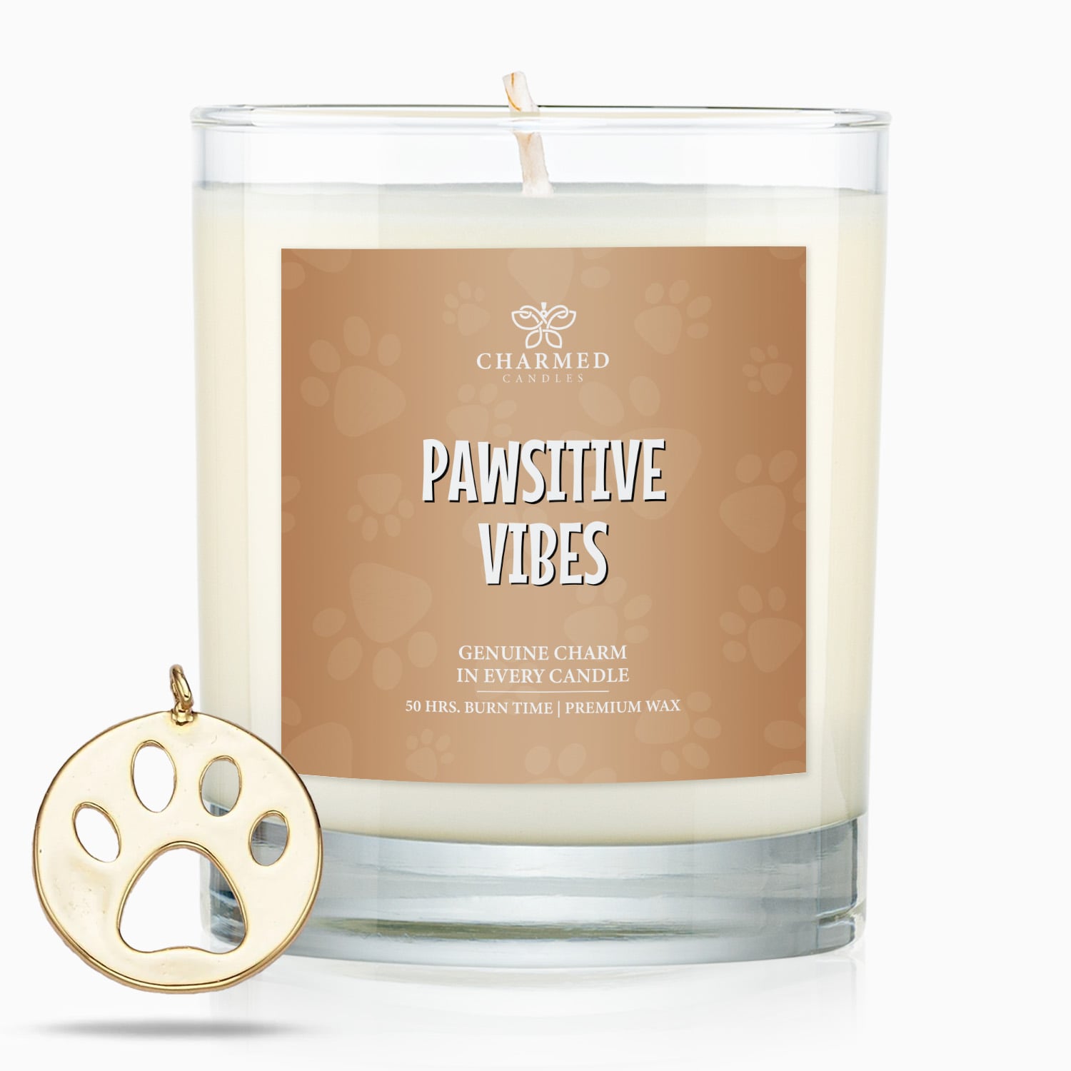 Pawsitive Vibes 'Surprise' 14K Gold Charm Candle – Charmed Candles